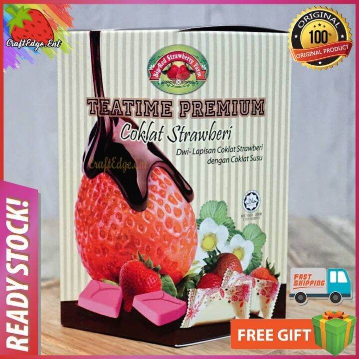 CHOCOLATE COKLAT TEATIME PREMIUM STRAWBERI FROM BIG RED STRAWBERRY ...