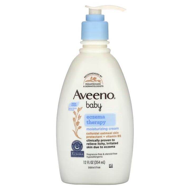 Aveeno Baby Eczema Therapy Moisturizing Cream (12oz) 354ml. อาวีโน่ เบ ...