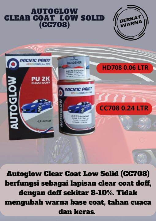 Clear Coat PU Low Solid Autoglow Pacific Paint CC708 | Lazada Indonesia