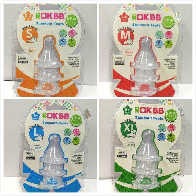 【OKBB】Standard Teats 3‘S （SHORT NECK） | Lazada