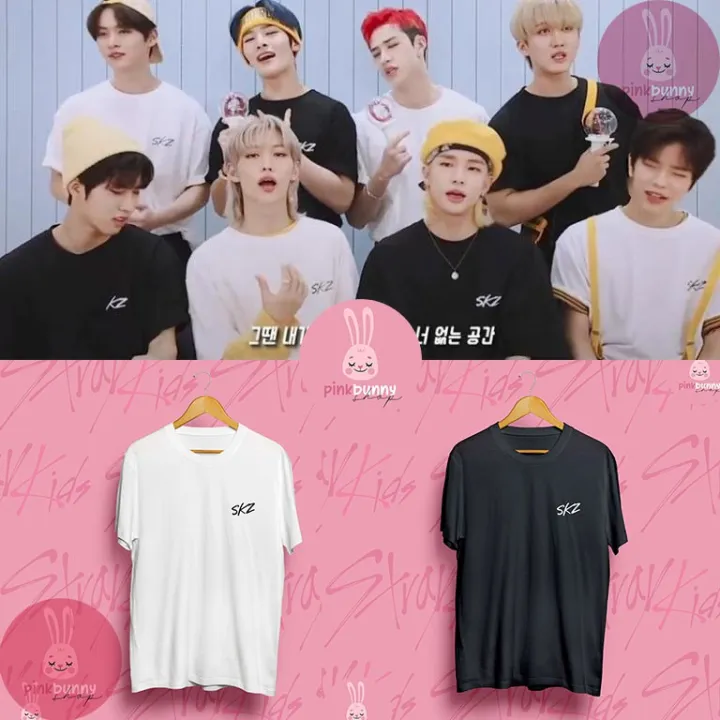 [FREE GIFT] SKZ STRAY KIDS SMALL LOGO KPOP TSHIRT | Lazada PH