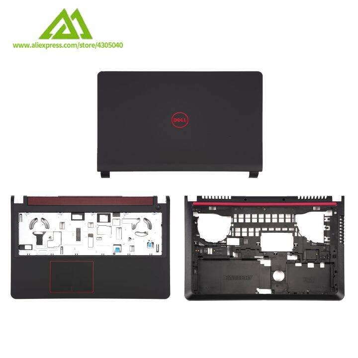 New LCD Back Cover/Palmrest Cover/Bottom Case Cover For Dell Inspiron ...