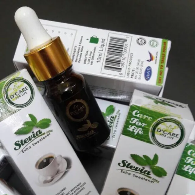 1 Bottle of Stevia Extra Sweetener (10ml) stevia d’care stevia ...