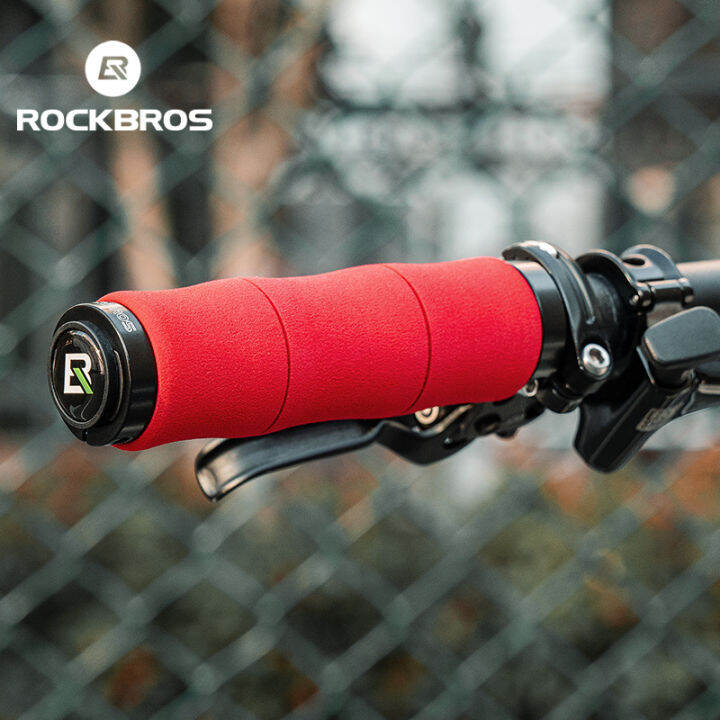 ROCKBROS Bicycle Lightweight Handlebar Bamboo Joint Texture Non-slip ...