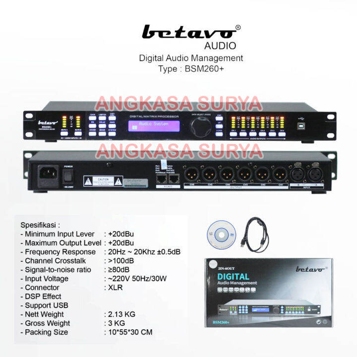 Speaker Management DLMS BETAVO BSM260+ / BSM 260+ ORIGINAL 2 input 6 output | Lazada Indonesia