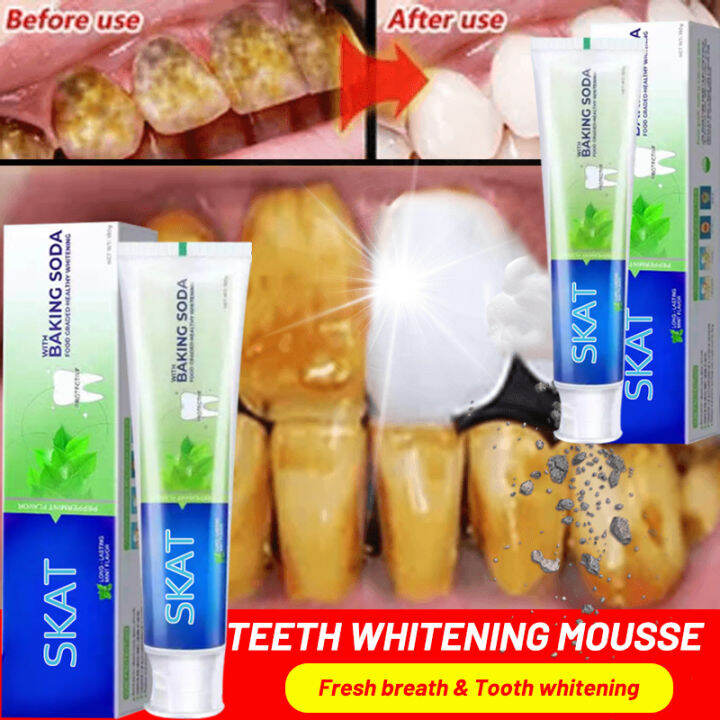 Whitening Peppermint Baking Soda Toothpaste Food Graded Healthy Family ...