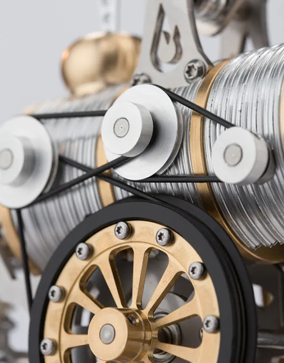 Germany imported Stirling steam train model mini engine movable ...