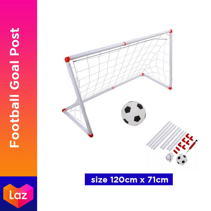 KL Ready Stock 120cm BIG GOAL Football Goal Tiang Gol Bola Sepak Soccer ...