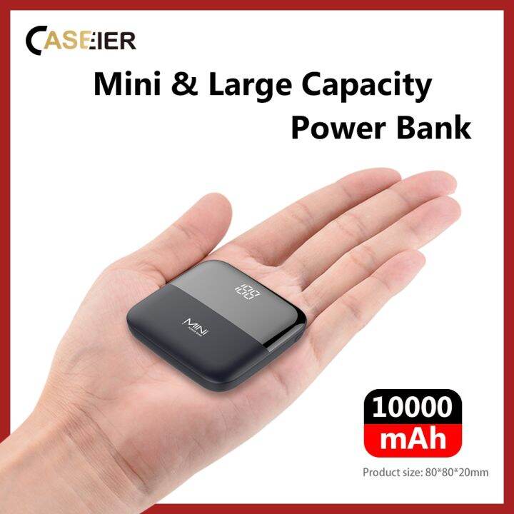 CASEIER Mini 10000mAh LED Power Display 10000 mAh Small Banking Mobile ...