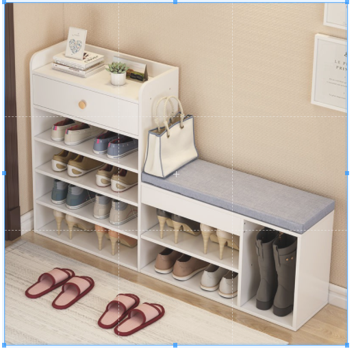 Onestop Furniture Nordic Wooden L Shape Shoerack Shoe Rack Shoe Case ...