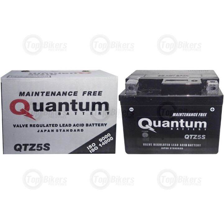 Quantum Motorcycle Battery QTZ5S 4L XRM, Wave, BeAT, Mio i 125Soul ...
