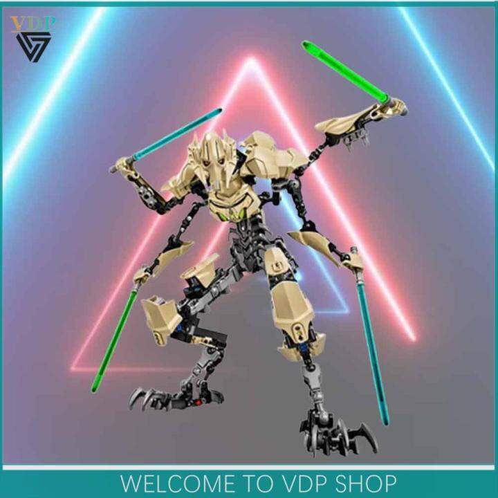 Star War General Grievous With Lightsaber Hilt Combat Weapon Model ...