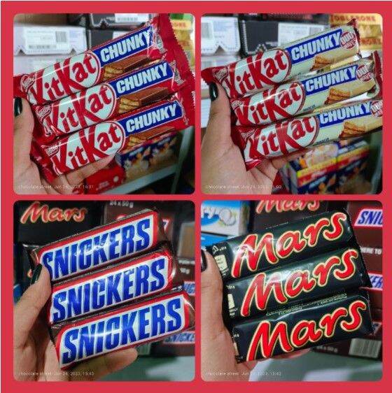 [3 PCS] Snickers Kitkat Mars Bounty Twix [2024 EXPIRY] | Lazada PH