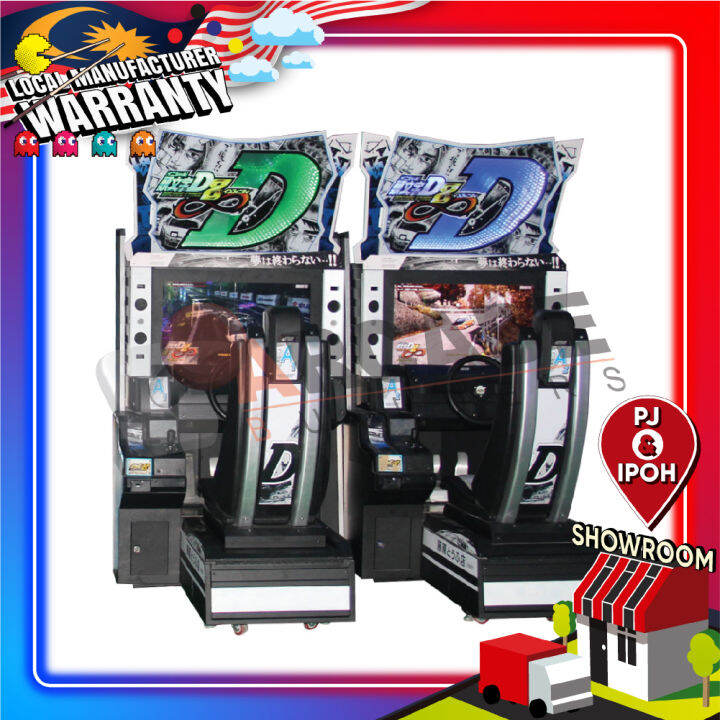 [Refurbished] Initial D Stage 8 Arcade Game Street Racing Machine Twin ...