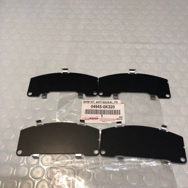 GENUINE TOYOTA FRONT CALIPER BRAKE SHIM KIT FOR INNOVA/HILUX J 4X2 ...