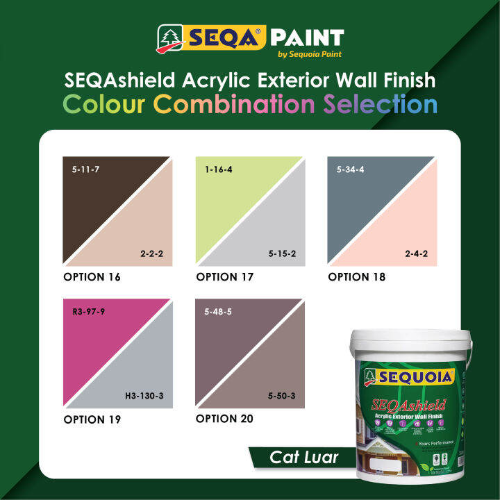 SEQAshield Acrylic Exterior Wall Finish Colour Combination Selection ...