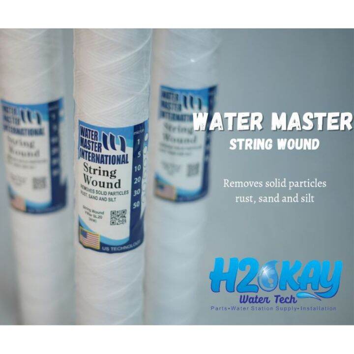 ♪Water Master International String Wound Sediment Filter SL20 with Scan ...