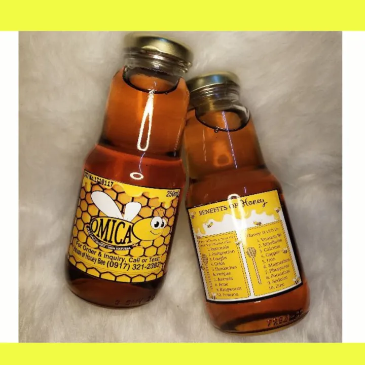 Mama Lens Store Omica Pure Honey with Lemon Taste 250ml Wild Raw Pure ...