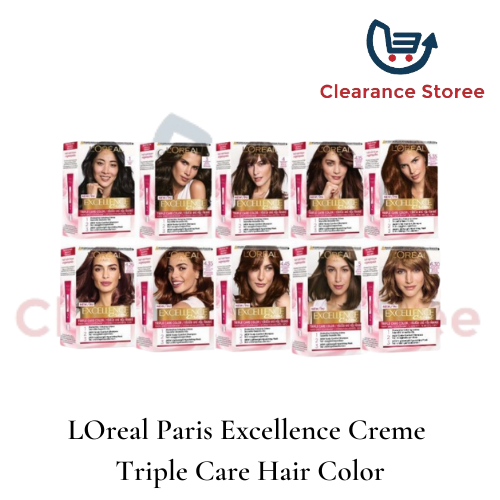 LOreal Paris Excellence Creme Triple Care Hair Color | Lazada