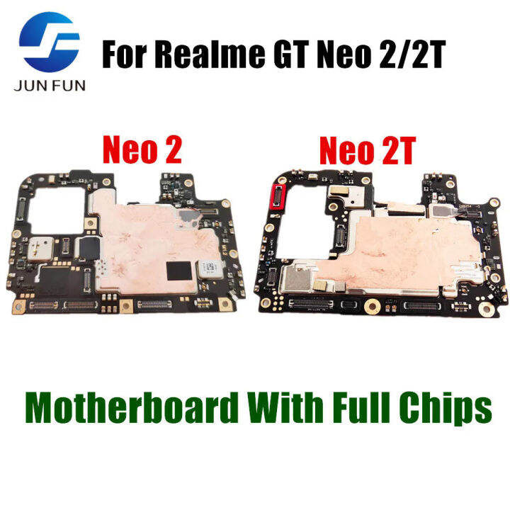 Original For Realme GT Neo 2 2T 128GB 256GB Motherboard Mobile Electronic Panel Mainboard ...