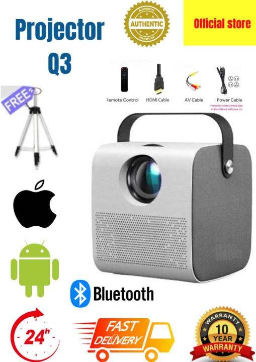 Q3 PRO PROJECTOR High HD Built-in App Android Box Lumos Ray Q3 Pro Projector Mini Projector ...