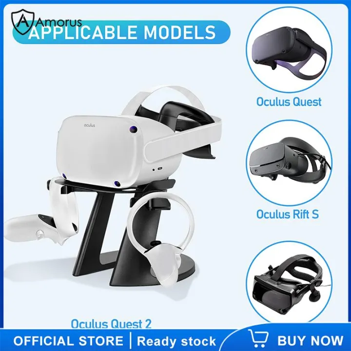 Amorus VR Stand Display Holder for Oculus Quest 2/Quest/ Rift S/HTC ...