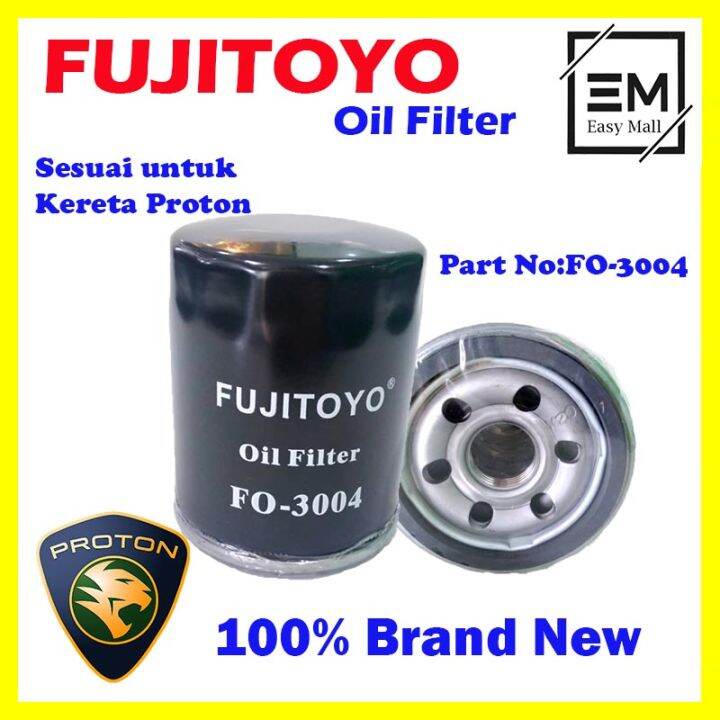 [High Quality] Fujitoyo Oil Filter FO-3004 - Proton Wira / Saga / Gen2 ...