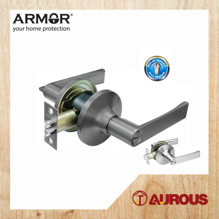 ARMOR ENTRANCE TUBULAR LEVER LOCK C/W 60-70MM LATCH BACKSET ATL-8100 ...