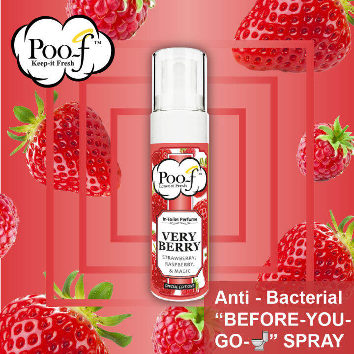 Poof (Very Berry) . Before-You-Go Poo Spray, Eliminate Embarrassing ...