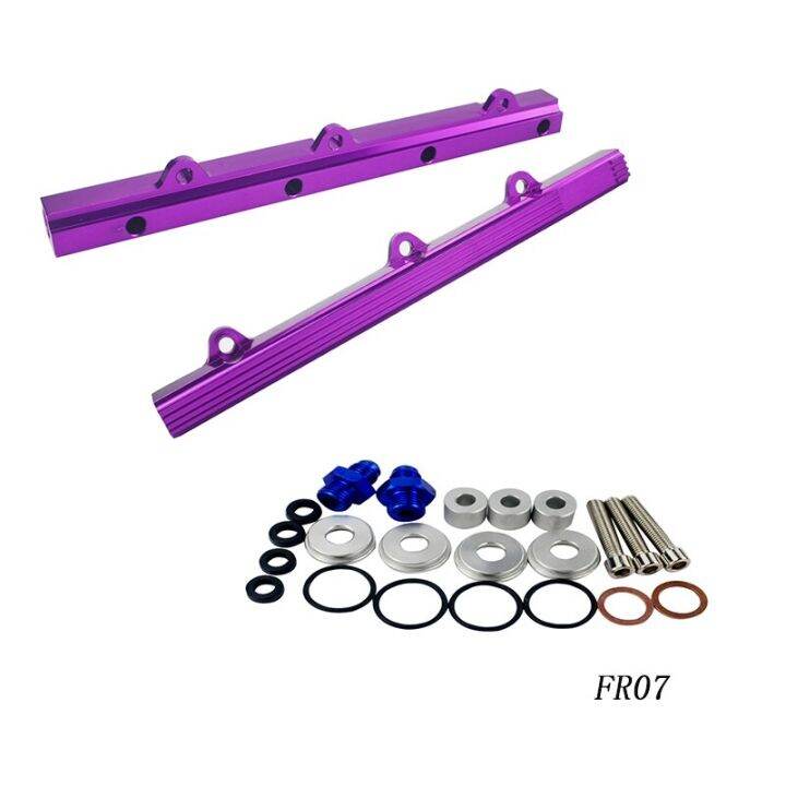 Racing Fuel Rail Kit Top Feed Injection Fuel Rail fit for Mitsubishi ...
