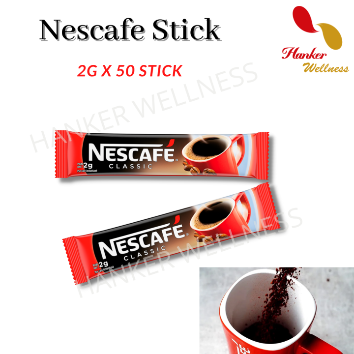 Nescafe Classic Instant Coffee Sachet Dried Coffee Extract Dalgona ...