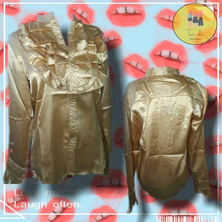 ZHE LIN GOLD LONG SLEEVE | Lazada PH