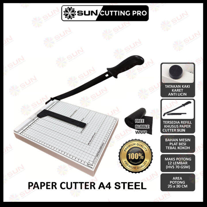 Paper Cutter A4 ( Alat Potong / Mesin Pemotong Kertas HVS, Sticker, Dos ...