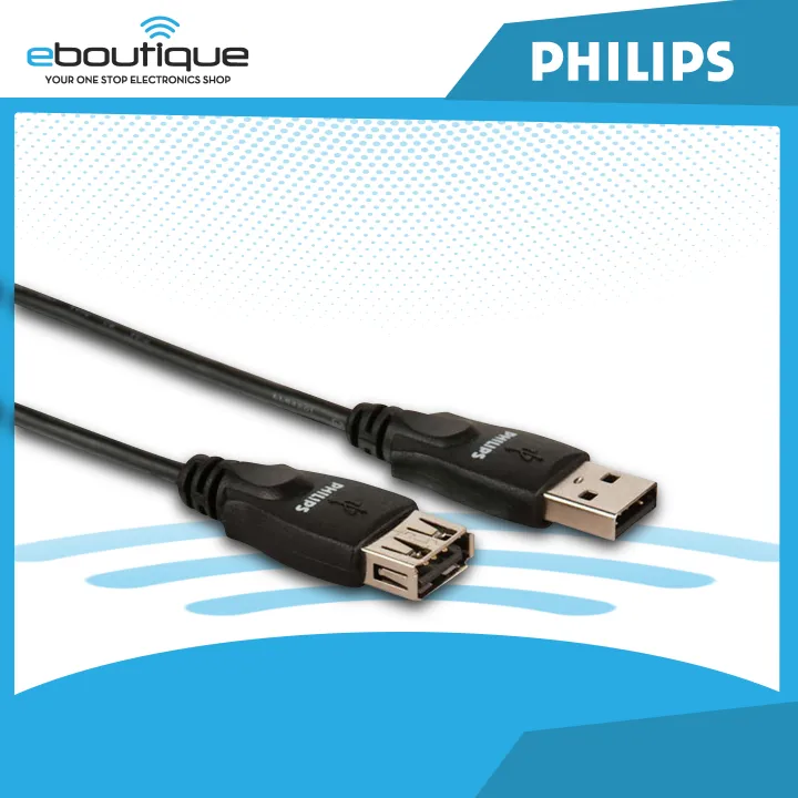 PHILIPS USB Extension Cable/Cord 1.8M (SWU2212/10) | Lazada PH