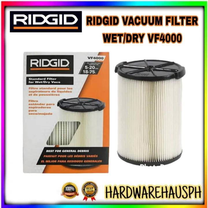 RIDGID Vacuum Filter VF4000 Standard Wet/Dry Vac Filter | Lazada PH