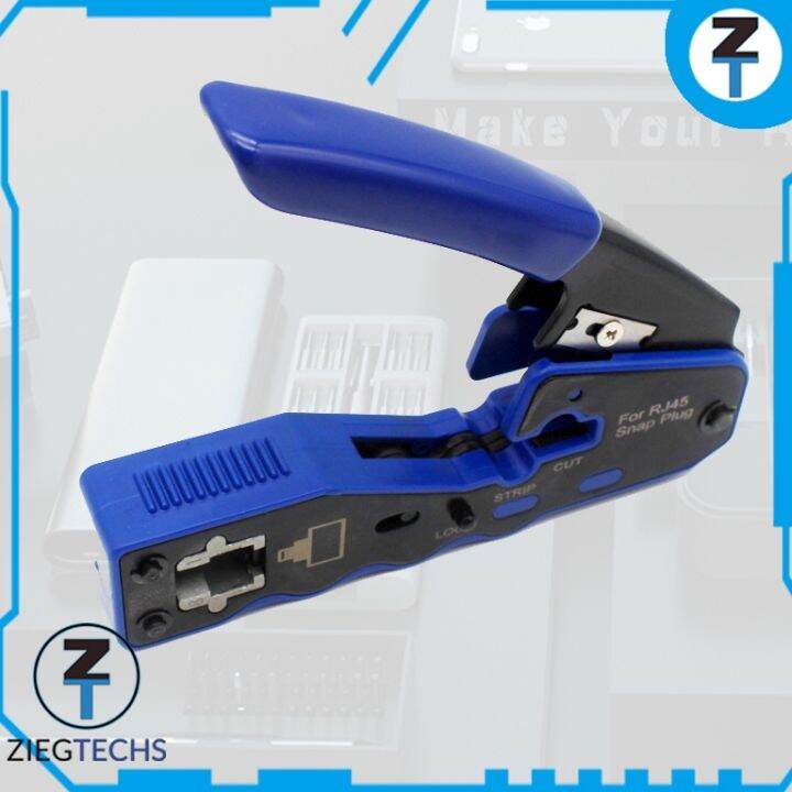Compact RJ45 Pass Through Crimp Tool EZ Type RJ45 Crimping Tool For ...