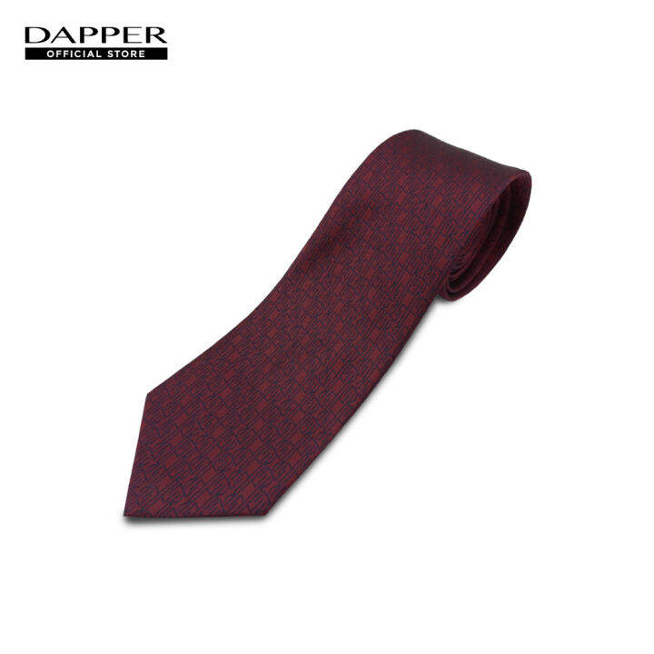 DAPPER เนคไท 7 cm DP Monogram Jacquard Tie สีแดง/น้ำเงิน | Lazada.co.th