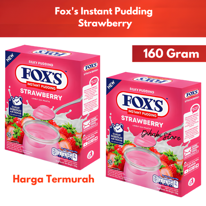 Fox's Instant Pudding Strawberry Box 160 Gram | Lazada Indonesia