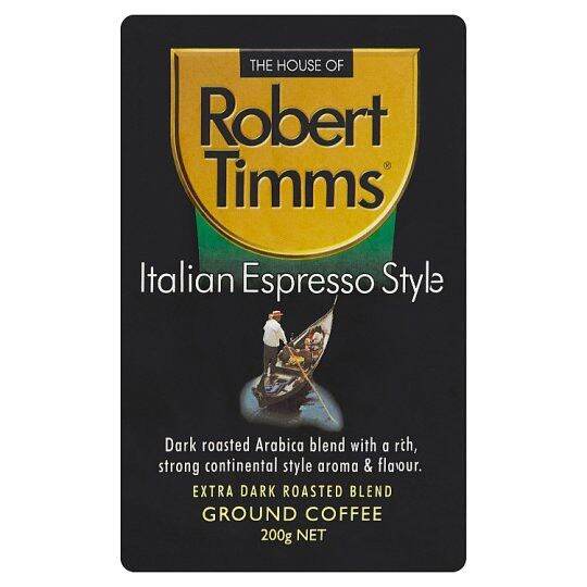 The House of Robert Timms Italian Espresso Style Ground Coffee 200G ...