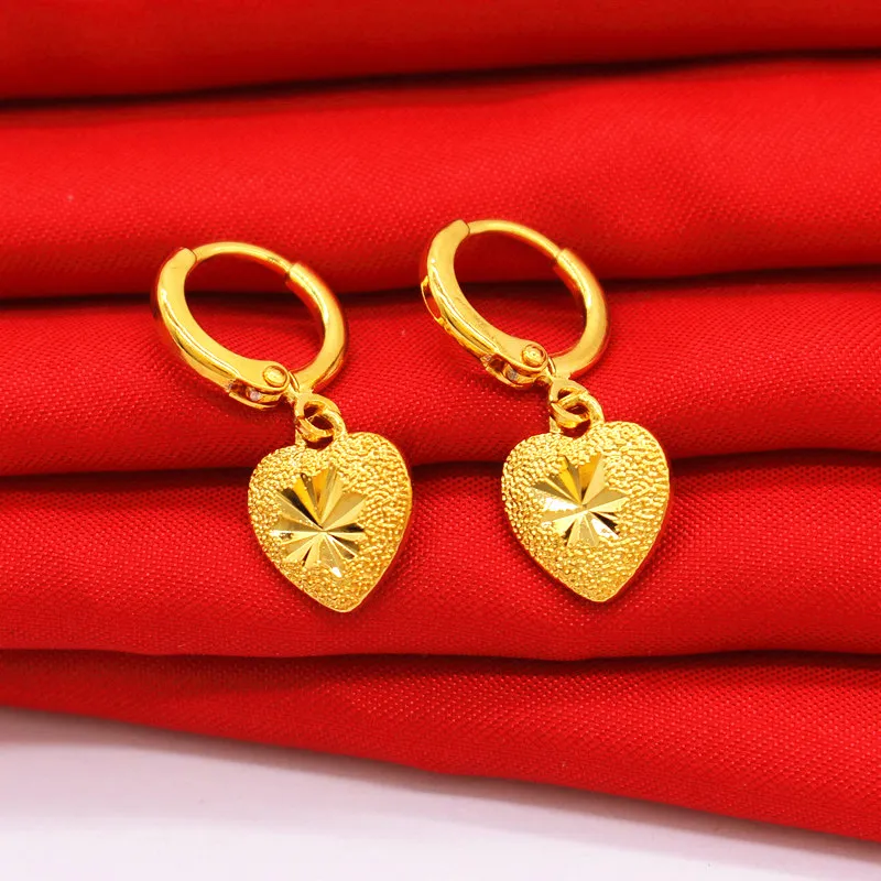 18k saudi Gold earrings - munimoro.gob.pe