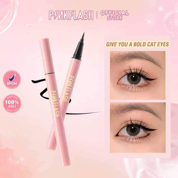 [BPOM&ORI] PINKFLASH PF-E01 WATERPROOF EASY EYELINER | Lazada Indonesia