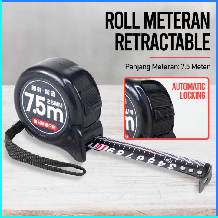 PENGIRIMAN JAKARTA YEGREN Roll Meteran Retractable Ruler Precision ...