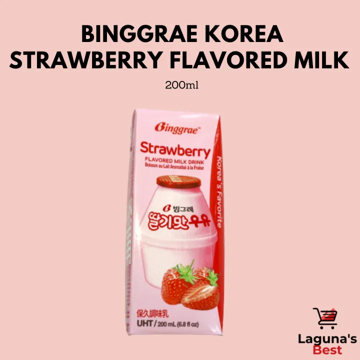 Binggrae Korea Strawberry Flavored Milk 200ml | Lazada PH