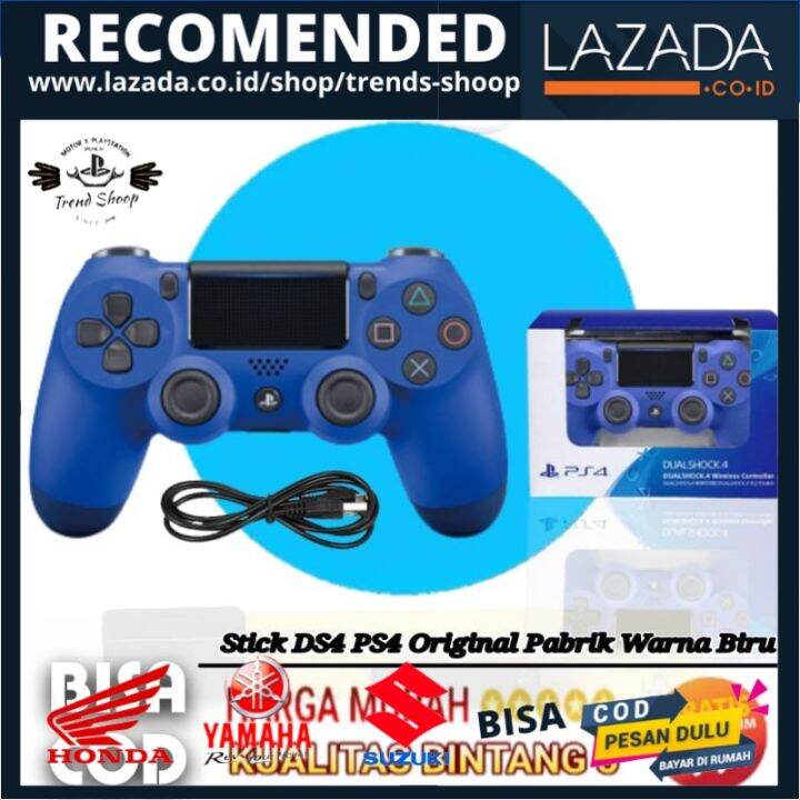 Stik ps4 original pabrik warna light blue | Lazada Indonesia