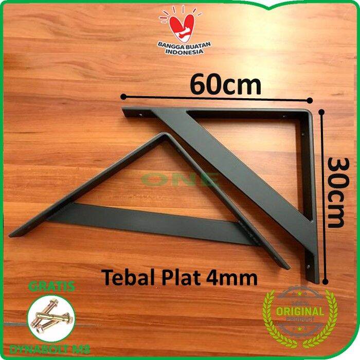 Bracket Rak besi siku rak ambalan segitiga, Plat tebal dan kokoh ...