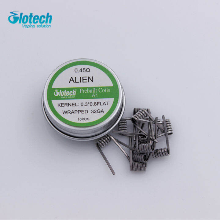 Glotech 10 pieces/box Alien Clapton Premade Coils A1 Heating wire ...