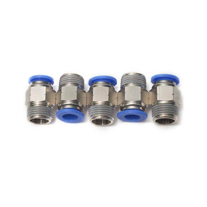 Joints/Coupler Straight Pneumatic Thread NPT Male 3/8" x Tube OD 3/8 ...