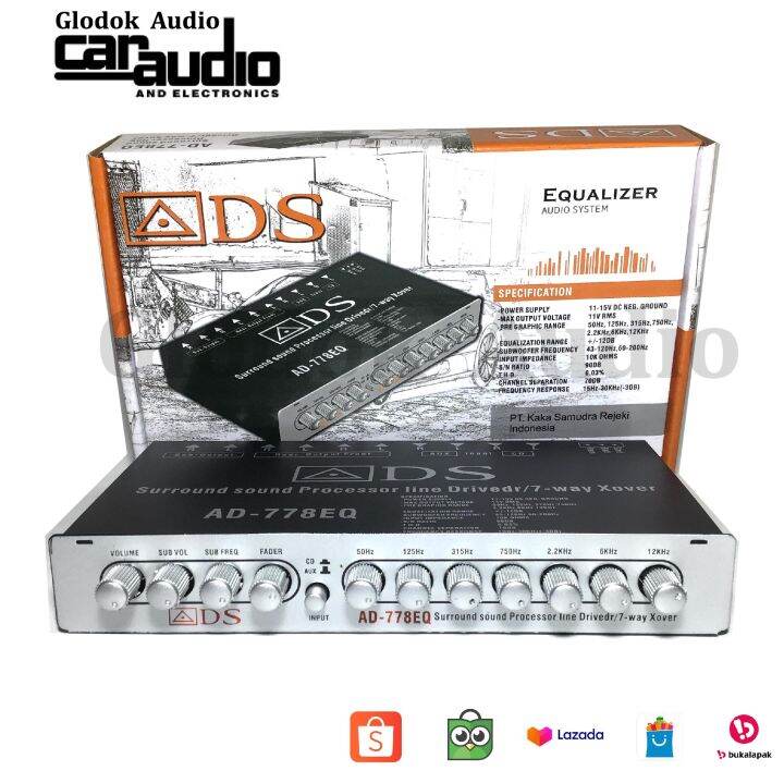 ADS AD 778 EQ Parametrik Equalizer/ Priem 7 band Surround Sound ...
