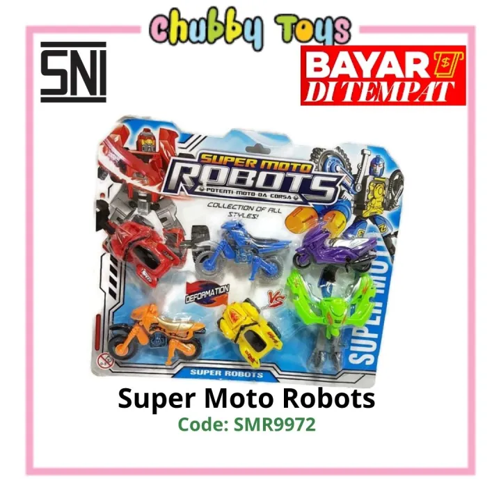 Mainan Super Moto Robots/mainan anak laki-laki/mainan motor-motoran ...