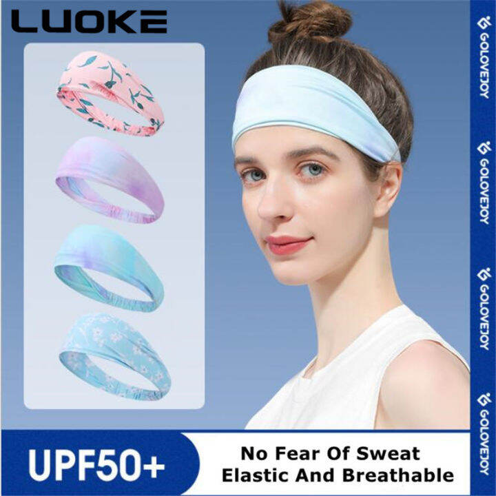 Luoke กีฬากลางแจ้งวิ่งฟิตเนสโยคะเหงื่อ-ที่คาดศีรษะซับเหงื่อสีผู้ชายและ ...